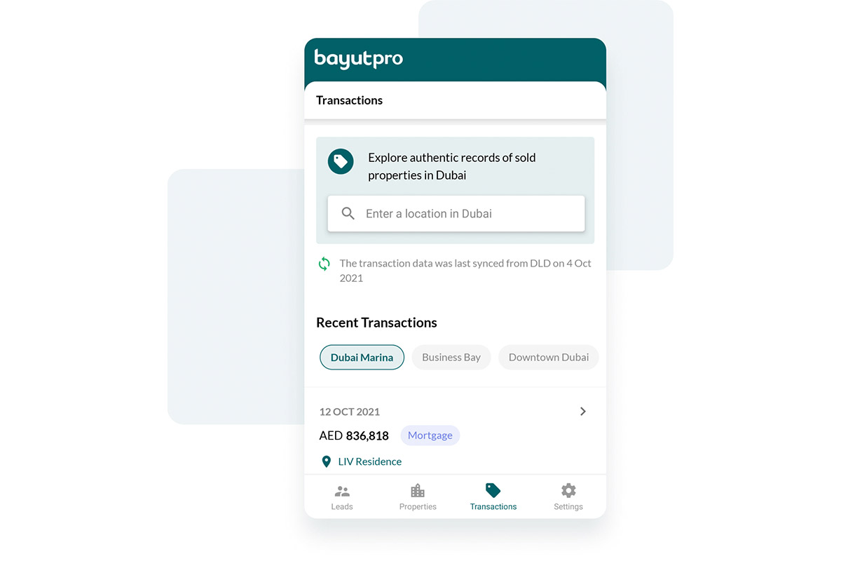 Introducing Transaction Insights on the BayutPro App