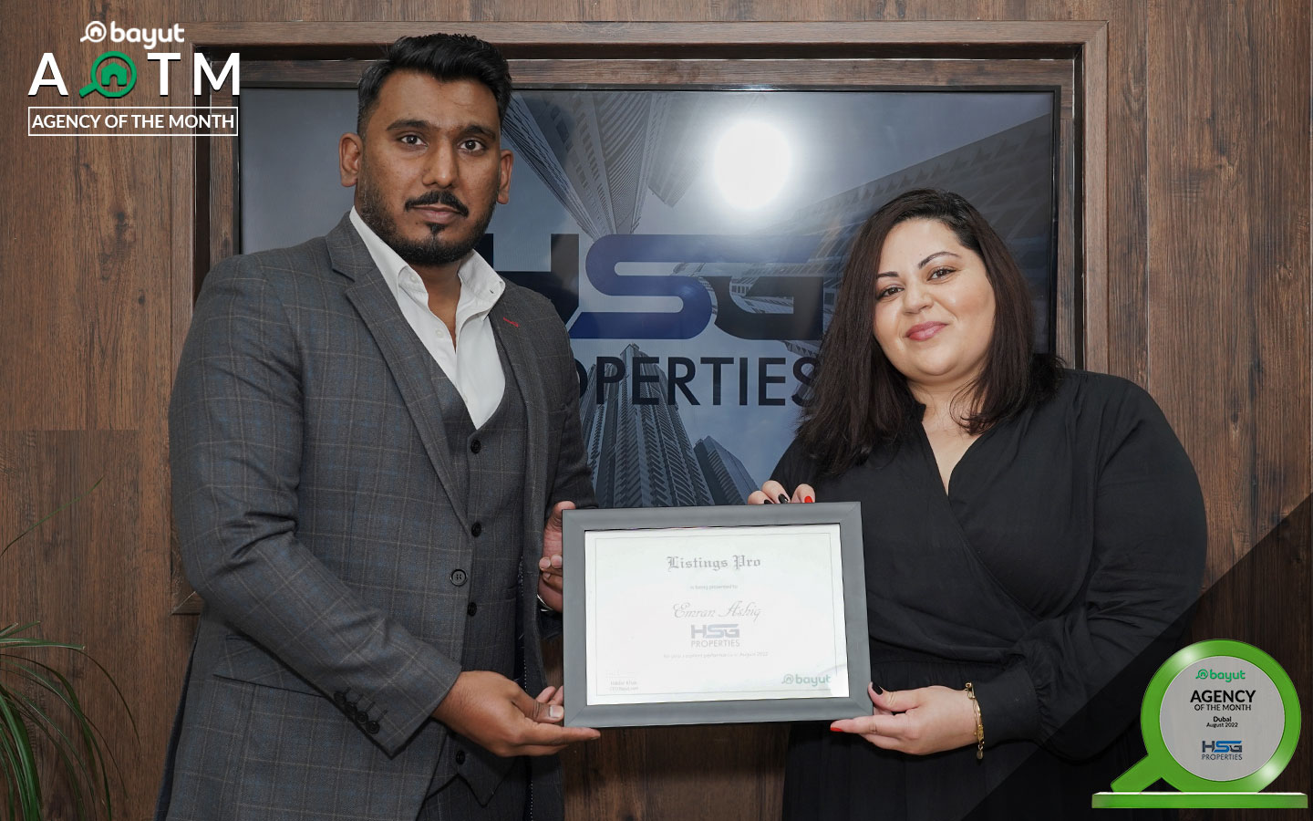 Agency of the Month from Dubai for August 2022: Congratulations, HSG Properties LLC